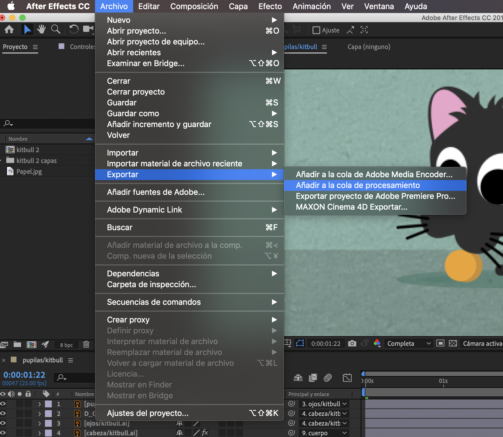 Animaciones cortas con After Effects. Flujo de Trabajo - Pilaf Estudio